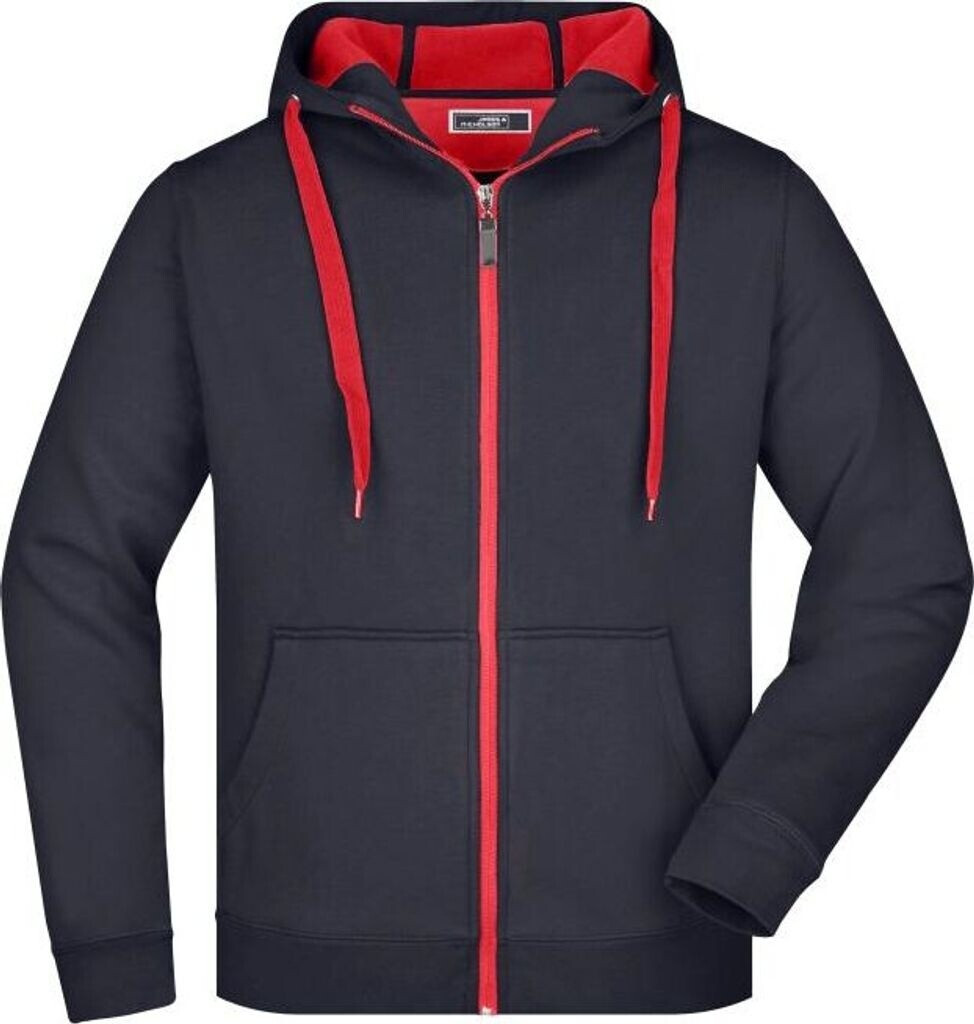 James & Nicholson Herren Bonding Jacke JN355 navy-blau/rot ab 37,05 ...