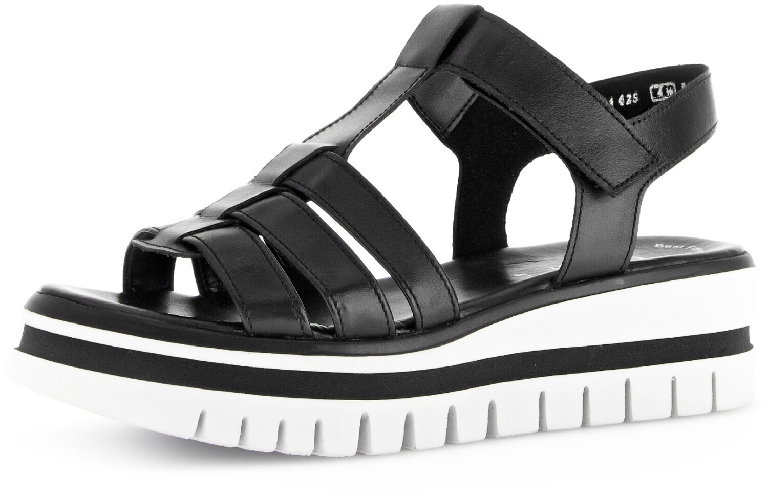 Gabor Plateau Sandalen Schwarz