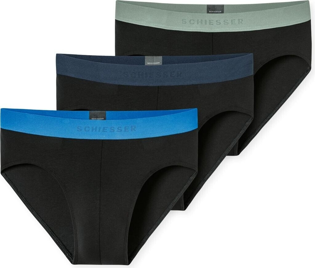 Schiesser Rio-Slips 3-Pack Organic Cotton mehrfarbig 95/5 (180193-921 ...