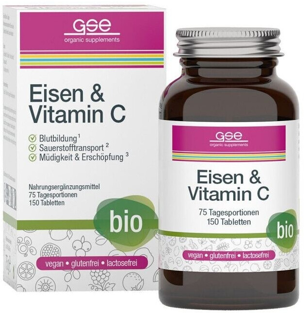 GSE Eisen & Vitamin C Bio Tabletten 150 Stk. ab 44,91 € | Preisvergleich bei idealo.de