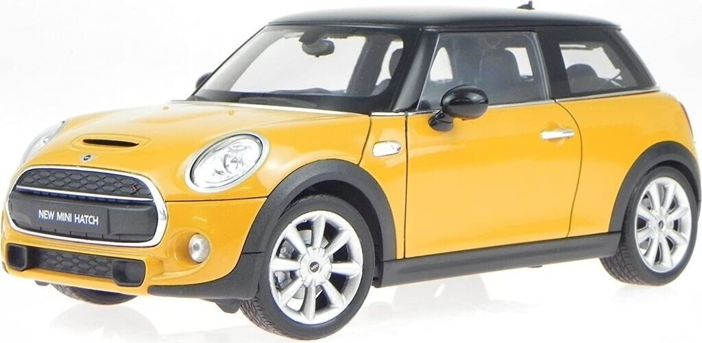 WELLY MINI COOPER Hatch 2015 orange schwarzes Dach, WEL18050W, Maßstab1 ...