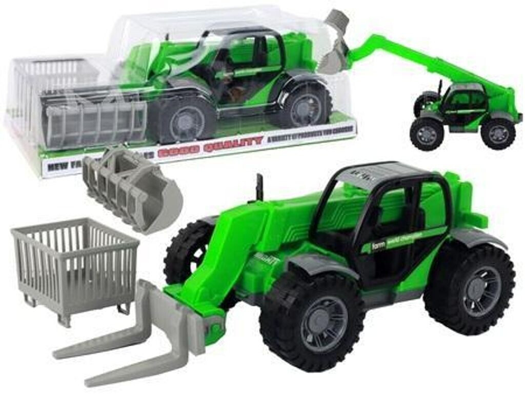 Lean Toys Grüner Landwirtschaftlicher Traktor mit Kran ab 12,50 € | Preisvergleich bei idealo.de