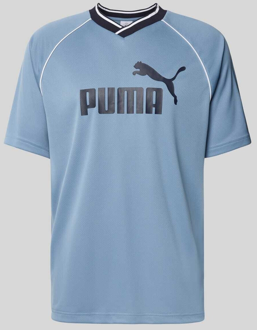 Puma T-Shirt Label-Print hellblau schwarz ab 29,95 € | Preisvergleich ...