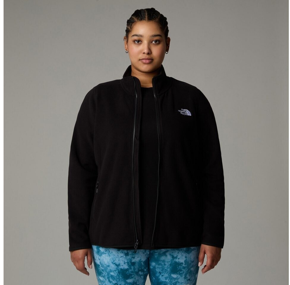 The North Face PLUS GLACIER FLEECE FULL ZIP Fleecejacke übergrößen tnf ...