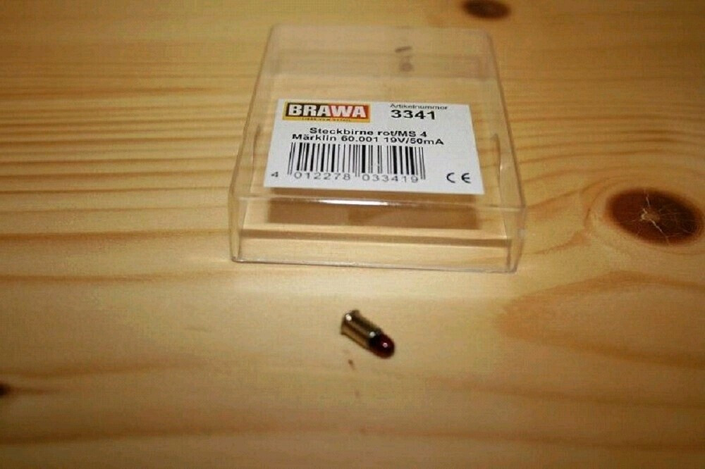 Brawa Steckbirne MS4 M60.001 19 V/50 mA rot H0 (3341) ab 1,24 ...