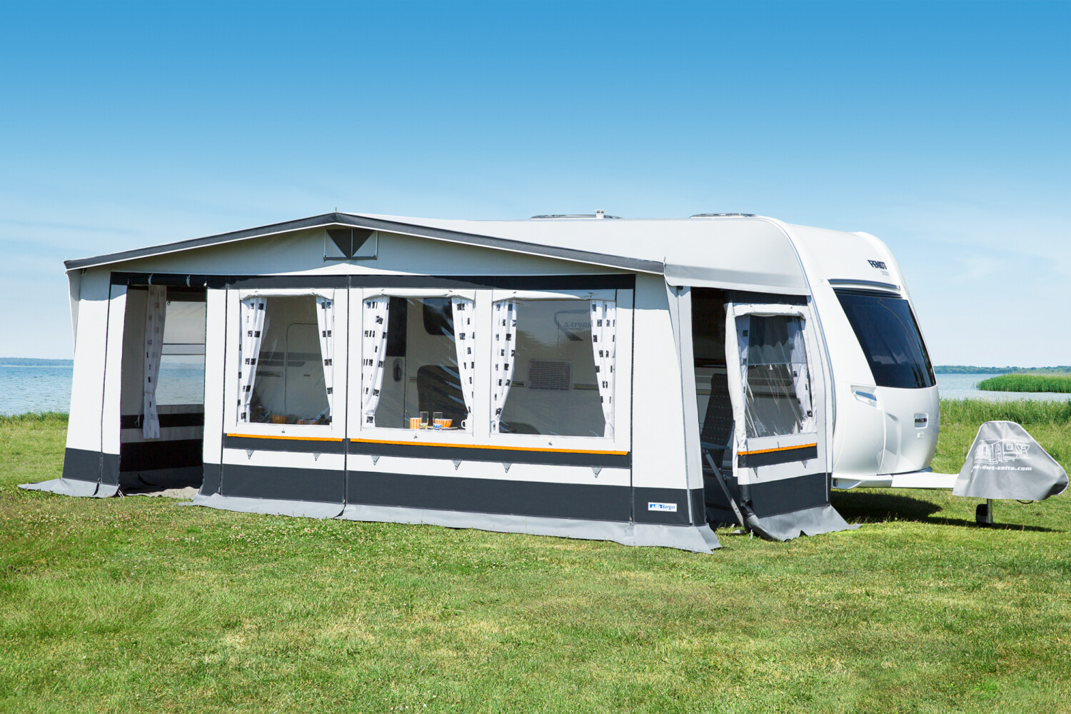 Berger Campione III Ganzjahresvorzelt weiß, grau 940 911 - 940 cm ab 1. ...