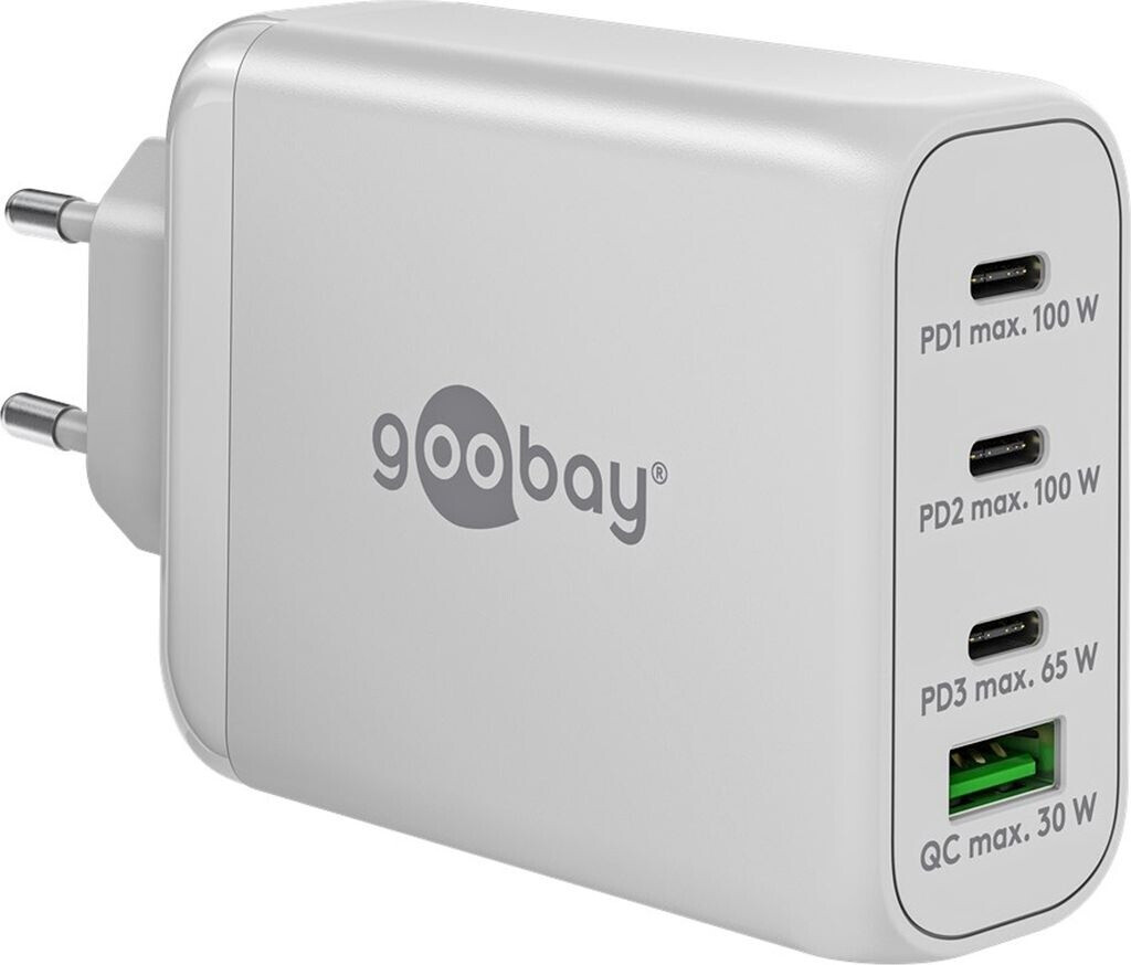 Goobay USB-C PD GaN Multiport-Schnellladegerät (100 W) weiß ab 52,28 ...
