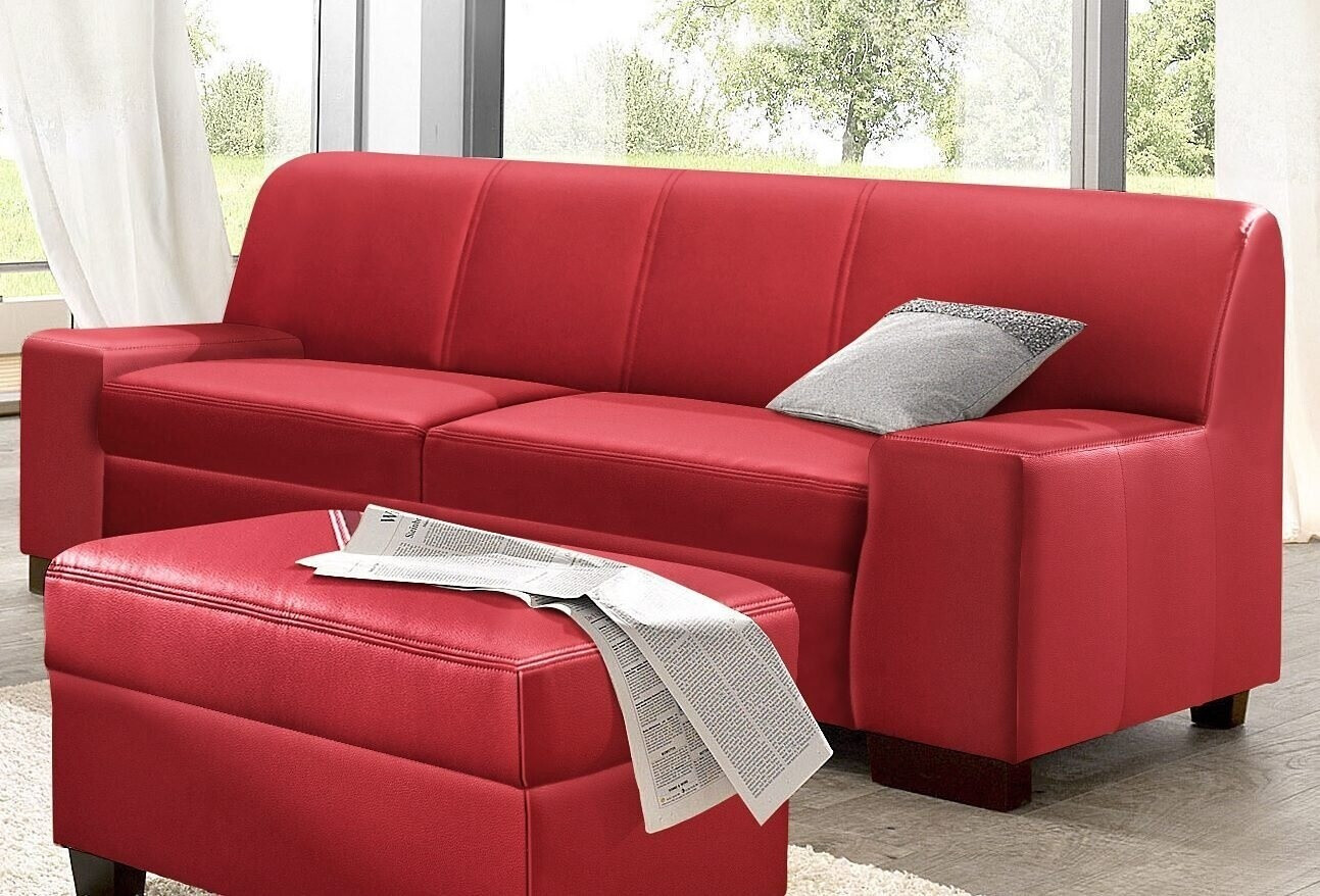 2 Sitzer Sofa Rot
