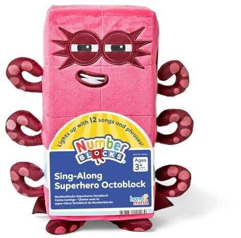 Learning Resources Numberblock Octoblock interactive plush 35 cm ab 35 ...