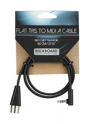 Rockboard Flat TRS to MIDI Cable (TRS-MIDI Type A 60 cm) (RBO CAB F TMA ...
