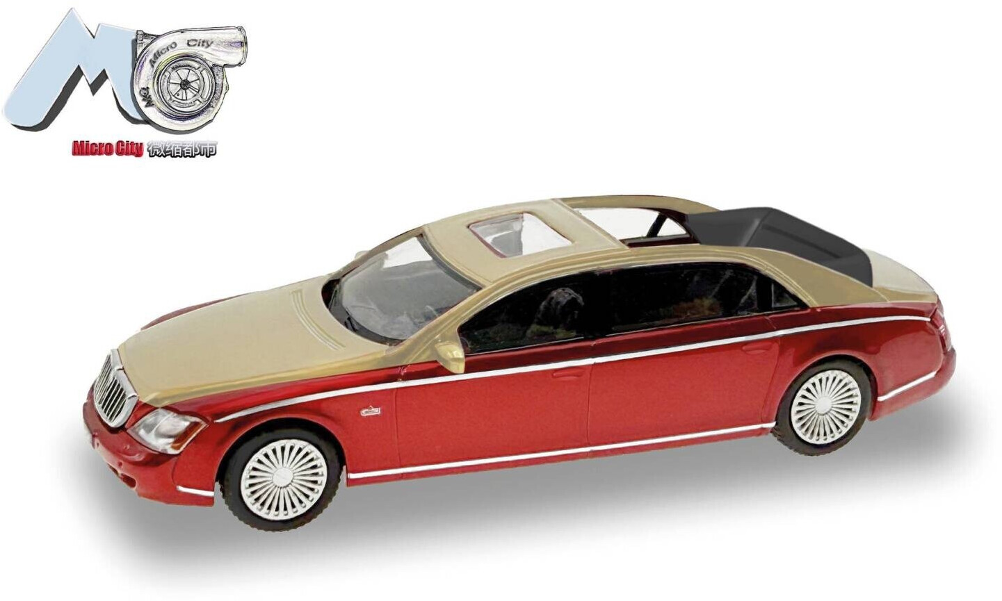Herpa 87MC000034 MicroCity 1:87 Maybach 62S rot/gold ab € 24,90 | Preisvergleich bei idealo.at
