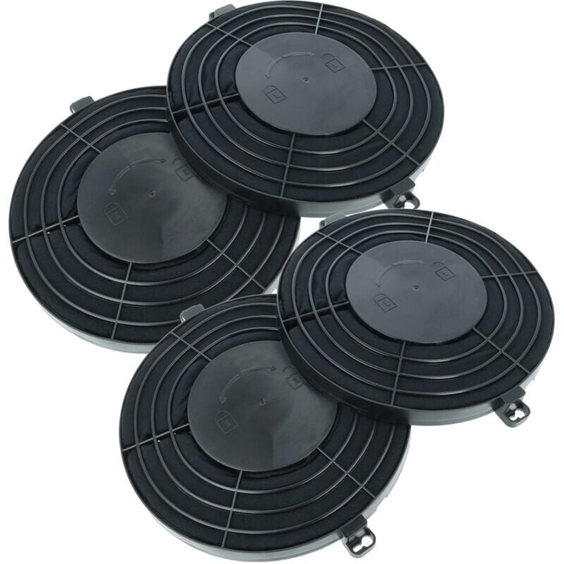 vhbw 4x Aktivkohlefilter kompatibel mit Ikea 103.046.09HDUD1150SHOTTEIK ...