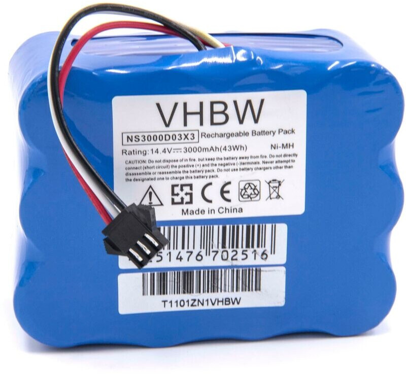 Buy vhbw Battery compatible with Zebot Z320 vacuum cleaner blue (3000 ...