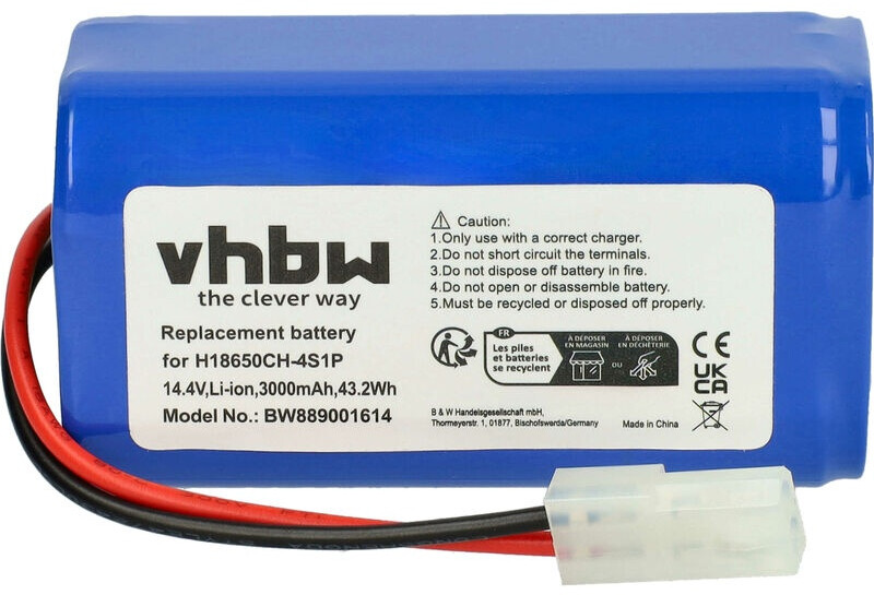 Buy vhbw Battery compatible with Flyco FC9601, FC9602 robotic vacuum ...