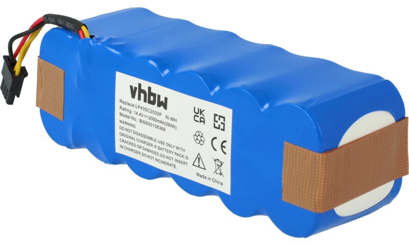 Buy vhbw Replacement battery for LP43SC2000P for vacuum cleaners (2000 ...