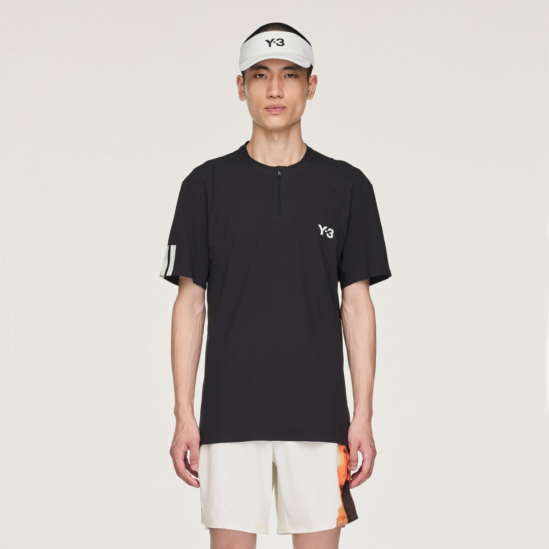 Adidas Y-3 Tennis Pro FreeLift T-Shirt mit Reißverschluss Black (JY6946 ...