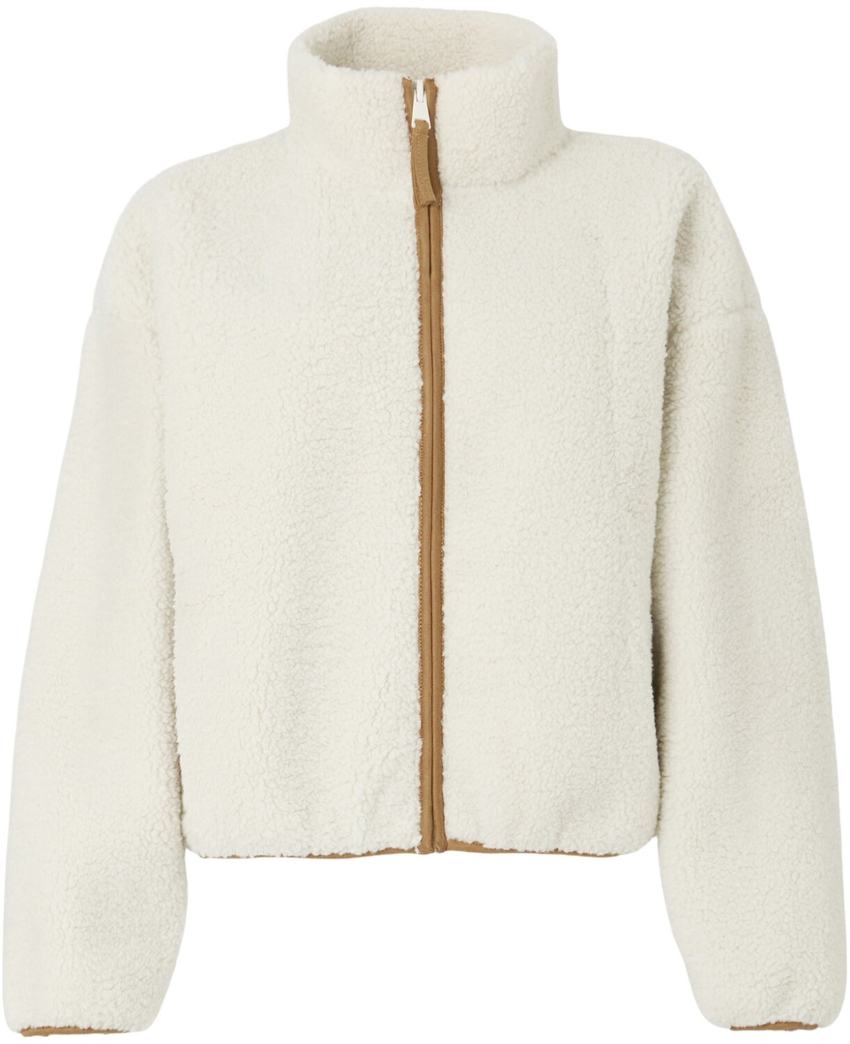 Abercrombie & Fitch Fleece-Jacke mit hohem Kragen und Reißverschluss in ...