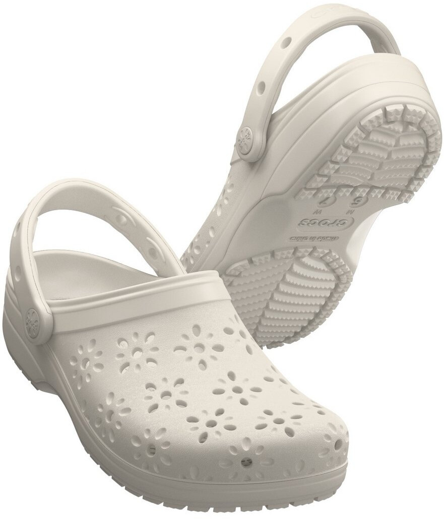 Crocs Classic Floral Cut Out Clog chalk ab 39,99 € | Preisvergleich bei ...