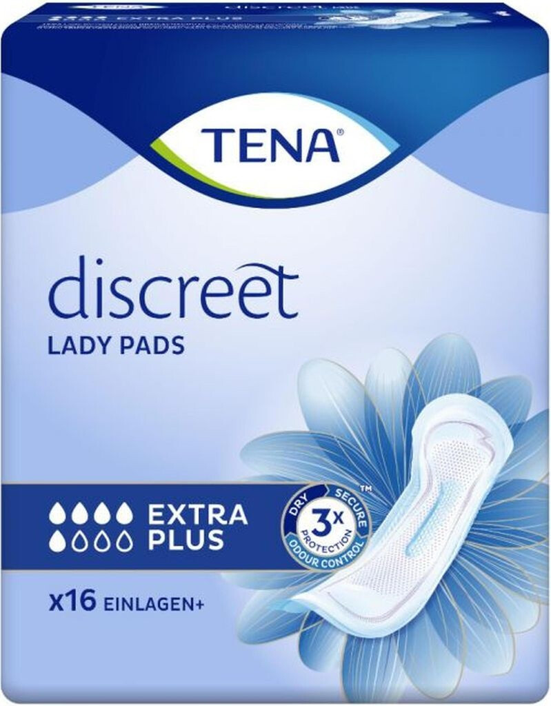 Tena Lady Discreet Inkontinenz Einlagen extra plus 6x16 St Binden ab 41 ...