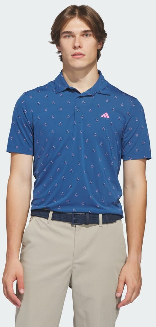 Adidas ULTIMATE365 ESSENCE PRINT CLIMACOOL POLO SHIRT Dusky Petrol ...