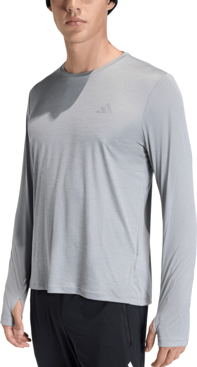 Adidas adi365 Running Essentials Langarm-Top Medium Grey Heather ...