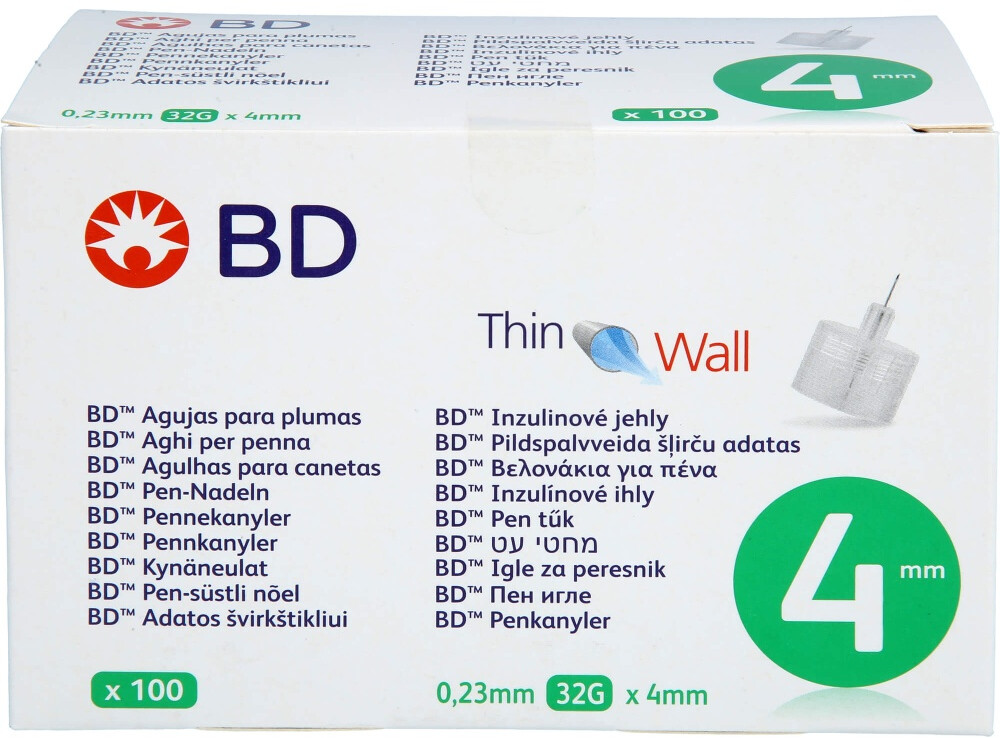 Crosp Medical BD Thin Wall Pen-Nadeln 0,23 32 Gx4 mm 100 St ab 21,93 ...