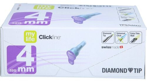 Crosp Medical Mylife Clickfine Pen-Nadeln 4 mm 32 G Diamond Tip ab 20 ...