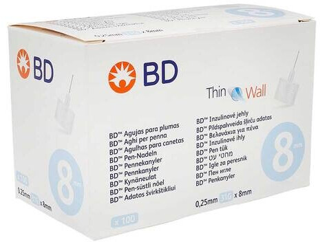 Crosp Medical BD Thin Wall Pen-Nadeln 0,25 31 Gx8 mm ab 19,46 ...