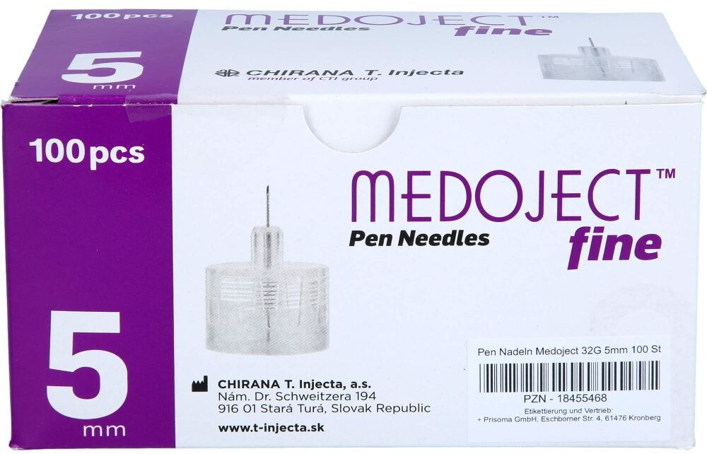+Prisoma Pen Nadeln Medoject 5 mm 32 G ab 29,39 € | Preisvergleich bei ...
