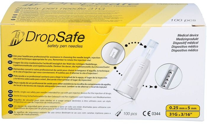 +Prisoma Sicherheits-Pen-Nadeln DropSafe 31 Gx5 mm 100 St ab 43,49 ...