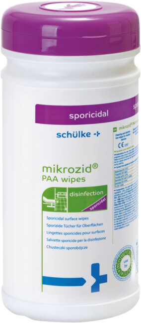 Schülke & Mayr mikrozid PAA wipes Wischtücher 70003205 1 Spenderdose 50 ...