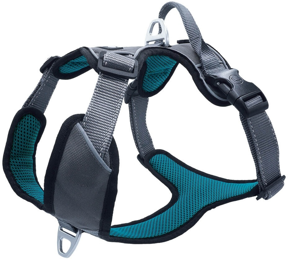Petlando Outdoor Brustgeschirr mit Haltegriff waschbar M petrol ab € 44 ...