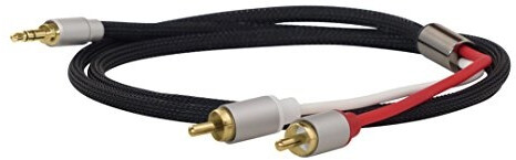 Dynavox Stereo Audiokabel 1,5m 3,5mm Klinkenstecker auf Cinch (Stecker ...