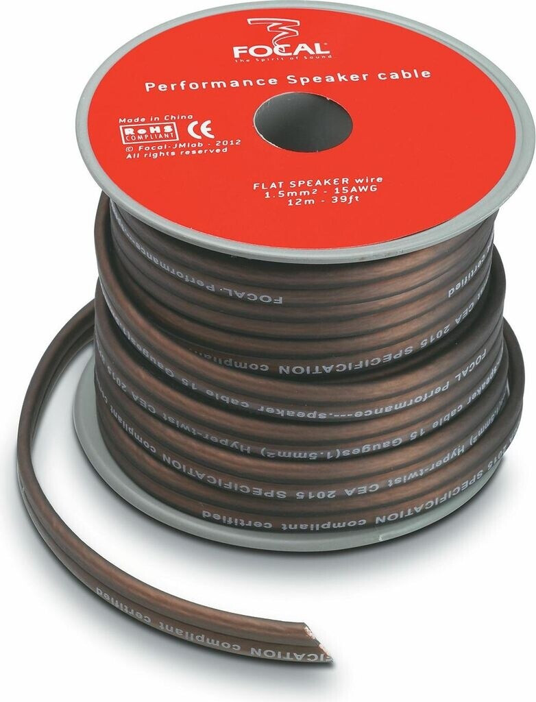Focal PS 15 flaches Lautsprecherkabel Rolle 12m Video-Kabel (PS15) ab ...