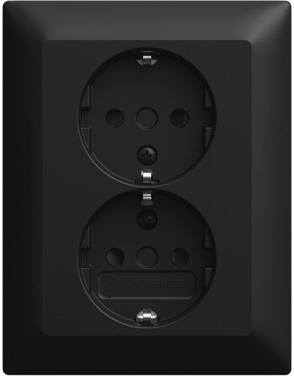 Busch-Jaeger SCHUKO-Steckdose kompl. Balance 2-fach Berührungsschutz ...