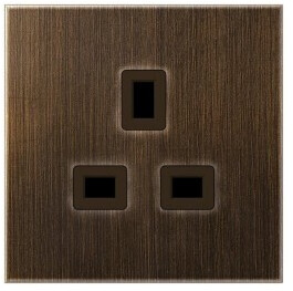 Jung Internationale Steckdose LS GB Berührungsschutz messing antik ab € ...