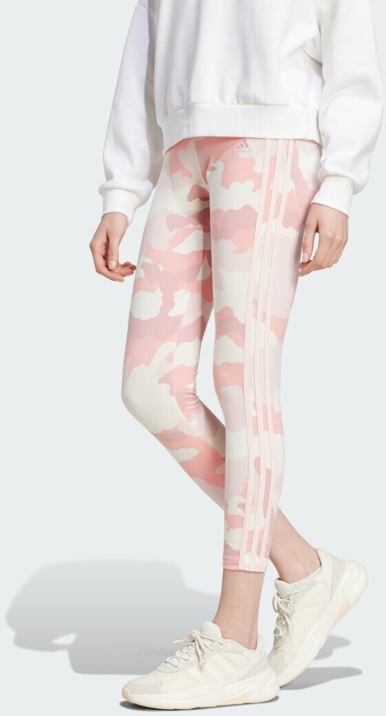 Adidas Essentials 3-Streifen Camo Print 7/8-Leggings Sandy Pink (IY1676 ...