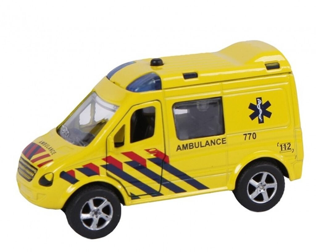 Van Manen 2-Play Traffic Die-cast Pull Back Ambulance NL Light and ...