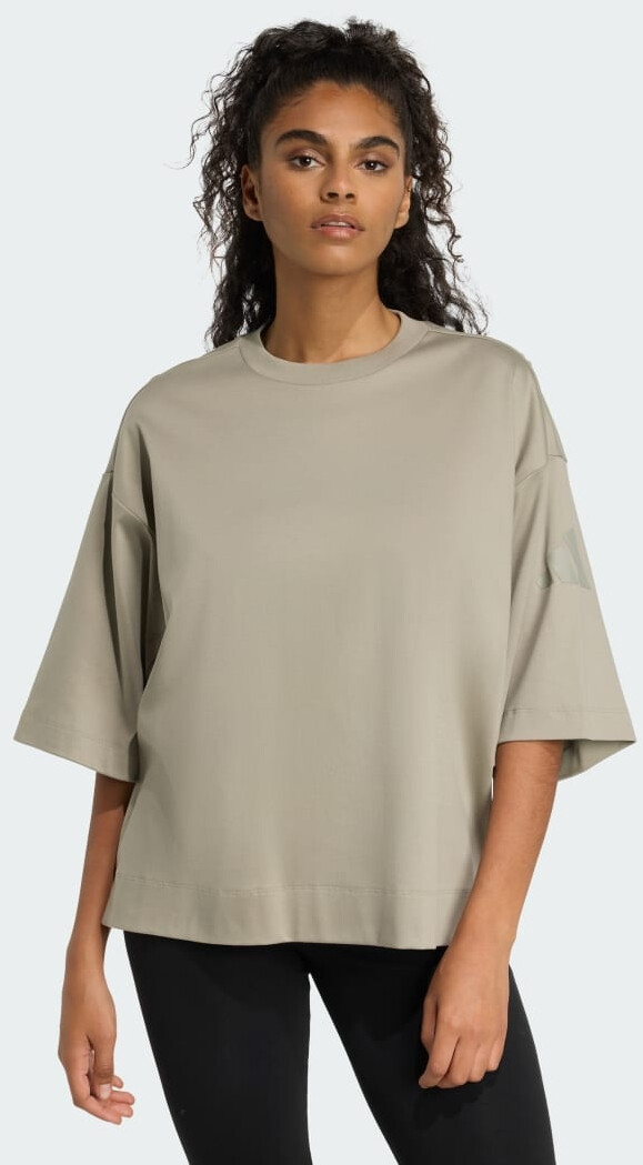 Adidas Soft Lux Lockeres T-Shirt Silver Pebble (JW5068) ab 29,25 ...