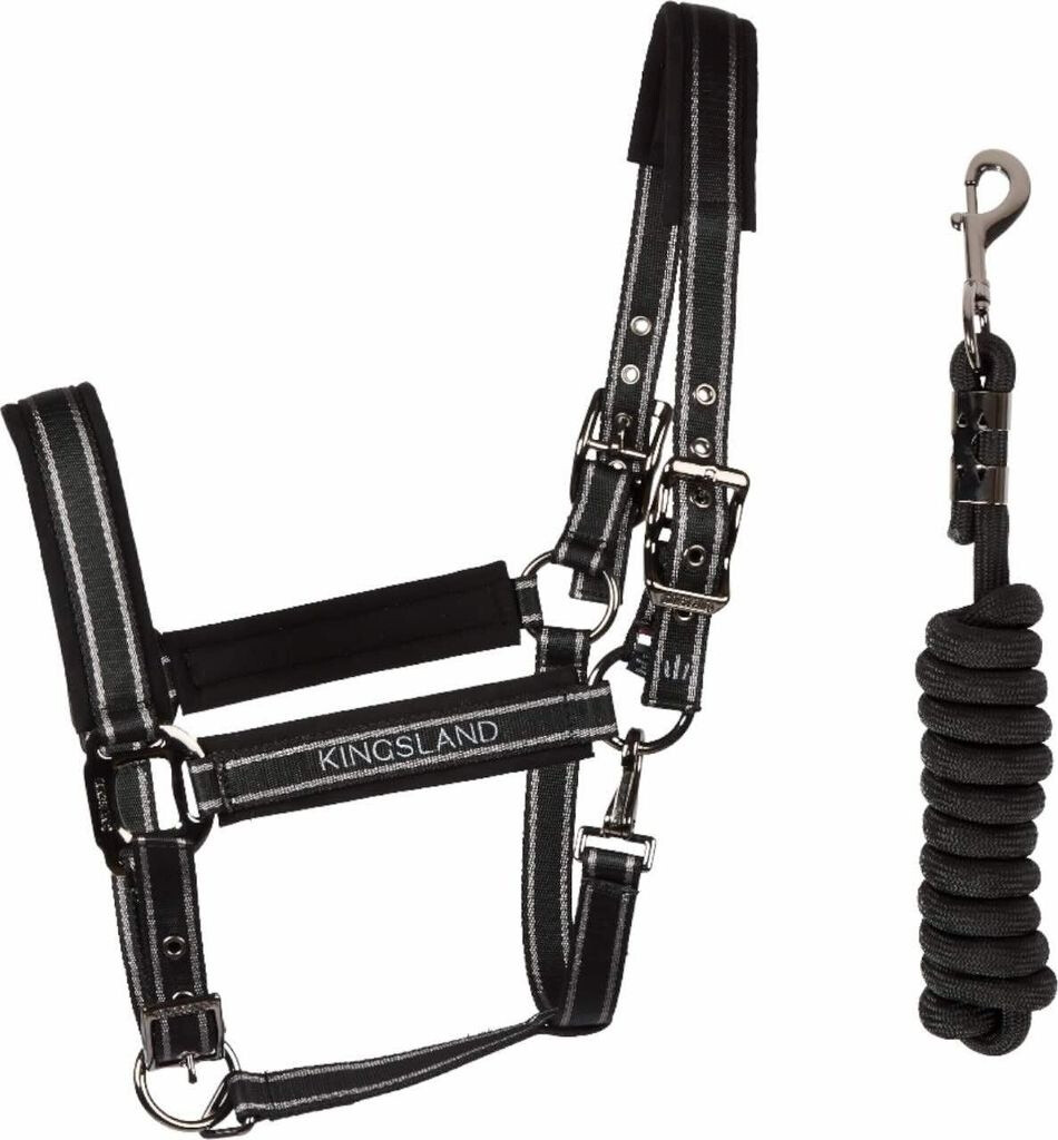 Kingsland Nylonhalfter mit Führstrick KLMona HW 2025 Halfter Black Full ...