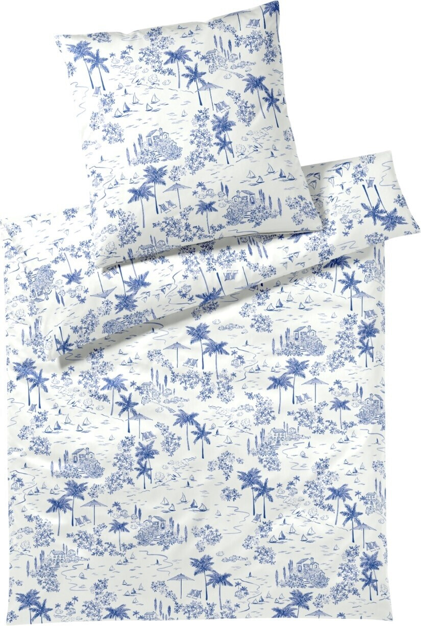 Elegante Bettwäsche-Set Positano 24528-2 Ozean Blau 40/80 200/220 ab ...