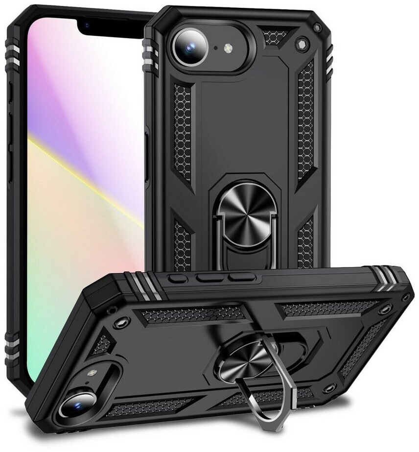 NALIA Smartphone-Hülle Apple iPhone 16e RingDefend / Panzerhülle im ...