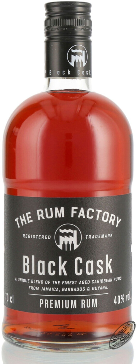The Rum Factory Black Cask Rum 40% 0,7l ab 21,90 € | Preisvergleich bei ...