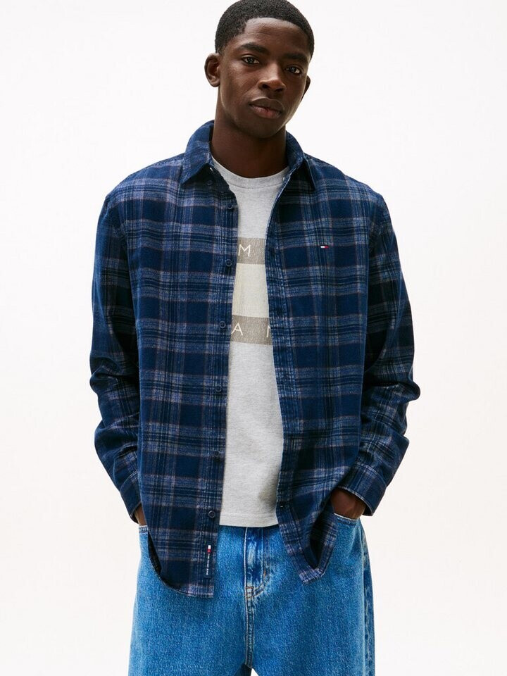 Tommy Hilfiger TJM Regular Poplin Pattern Langarmhemd Regular Fit ab 51 ...