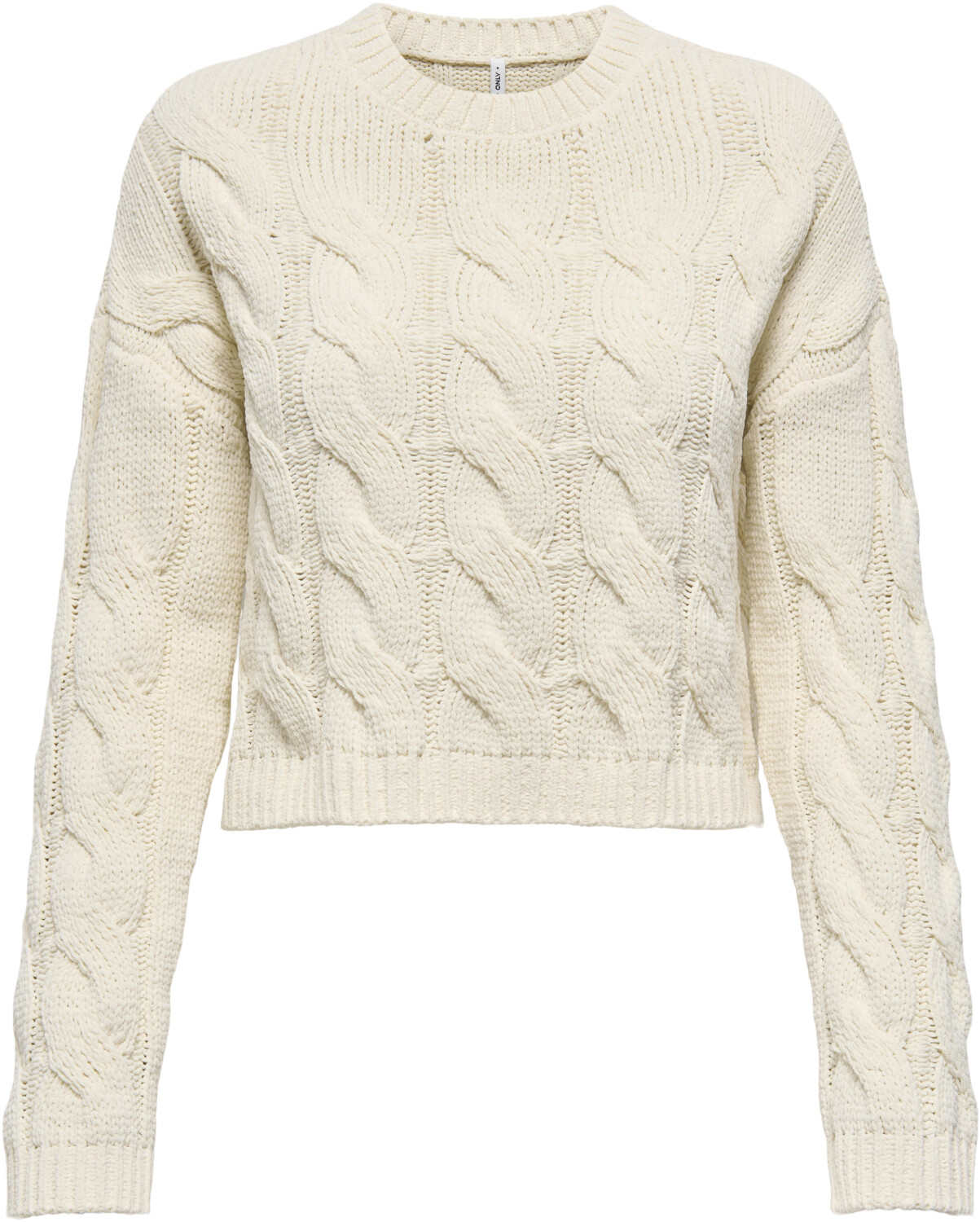 Only Elly Regular Fit Strickpullover mit Zopfmuster (15360759) ecru ab ...
