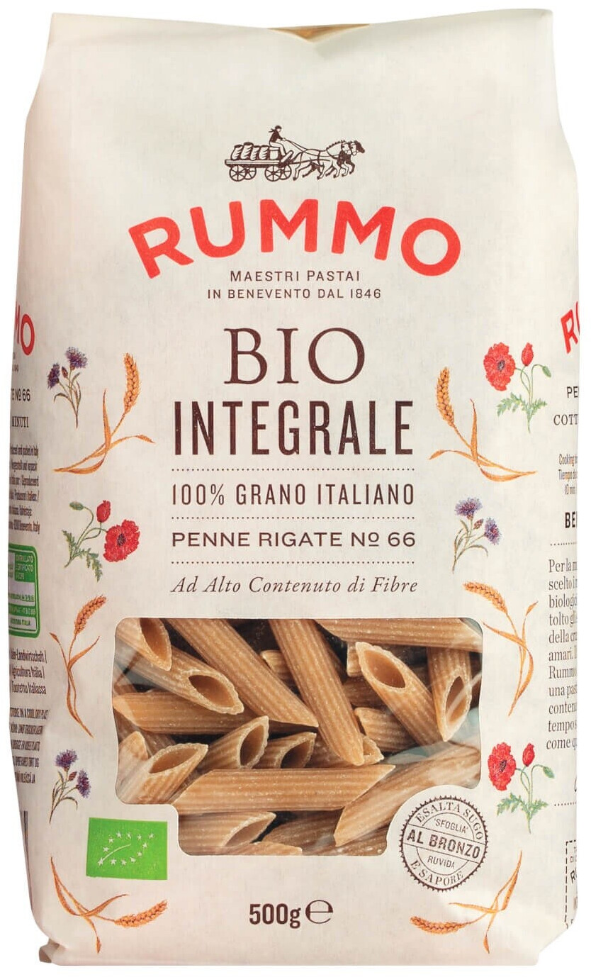 Rummo Penne rigate No.66 Bio Vollkornnudeln 500g ab 2,79 ...