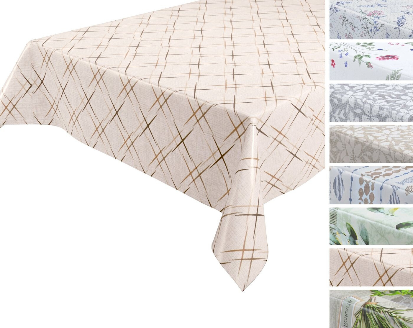 Schöne Tischdecke Oval 140x200 Bilder