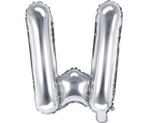 PartyDeco Ballon Brief "W" in Silber (1x) ab € 6,12 | Preisvergleich ...