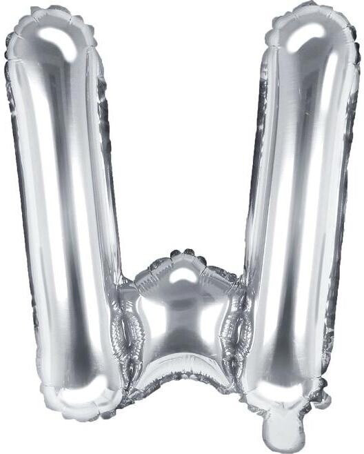 PartyDeco Ballon Brief "W" in Silber (1x) ab € 6,12 | Preisvergleich ...