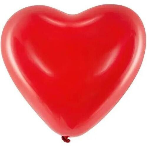 PartyDeco Balloons 10" Hearts Pastel red (1 pkt / 100 pc.) (100x) ab 12 ...
